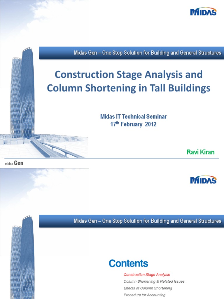 02-Construction Stages and Column Shortening Analysis in Tall Buildings ...