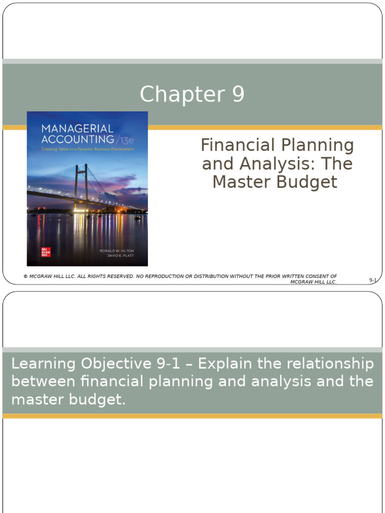 Hilton_MA_13e_Chap009_PPT | PDF | Budget | Labour Economics