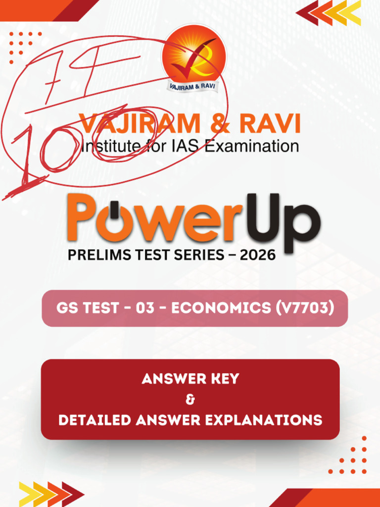 Test 03 (V7703) 03 August 2025 Explanation | PDF | Inflation | Taxes