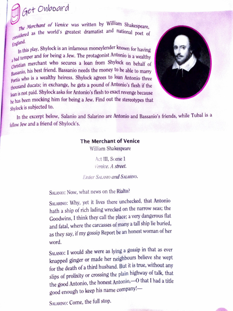 The Merchant of Venice (ACT III SCENE I) (1) | PDF | The Merchant Of ...