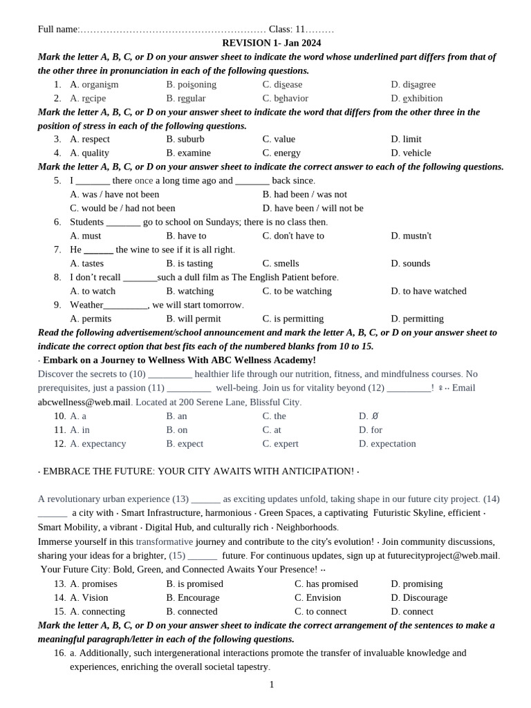 G1- Trang Nguyen_E11- Form Minh Họa (1)- Hs | PDF | University ...