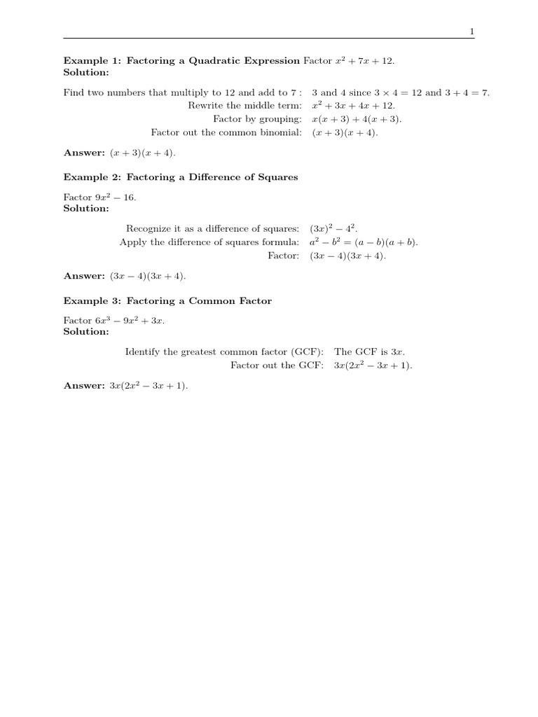 Factoring | PDF