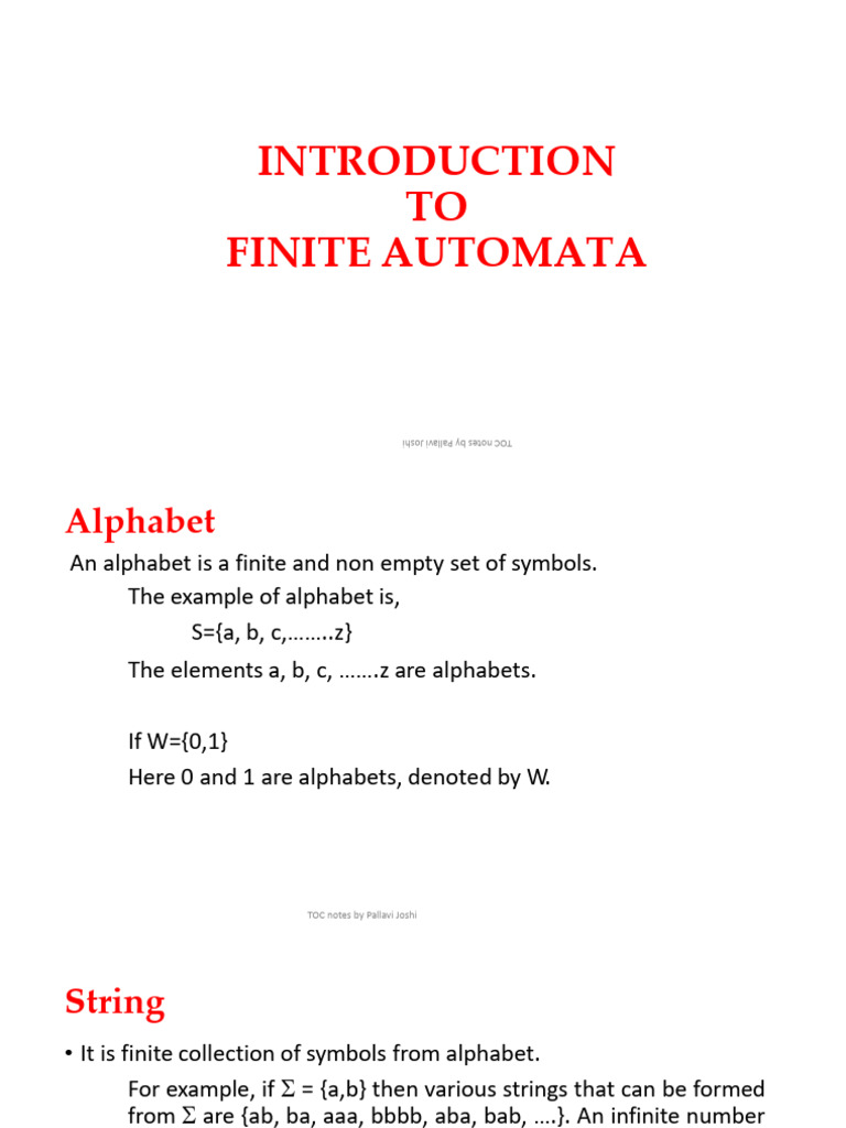 CS-311 TOC | PDF | Models Of Computation | Mathematical Logic