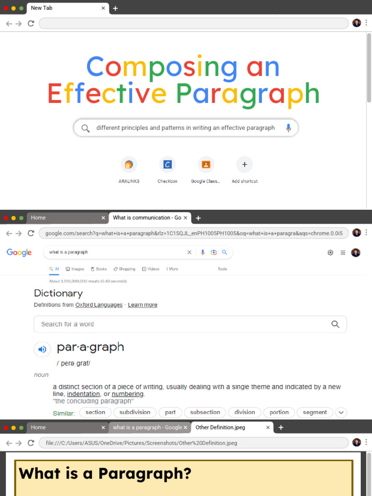 Lesson #3 Composing an Effective Paragraph | PDF | Verb