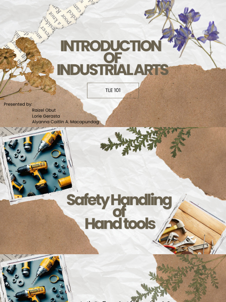 Safe Handling of Hand Tools Guide | PDF | Personal Protective Equipment ...