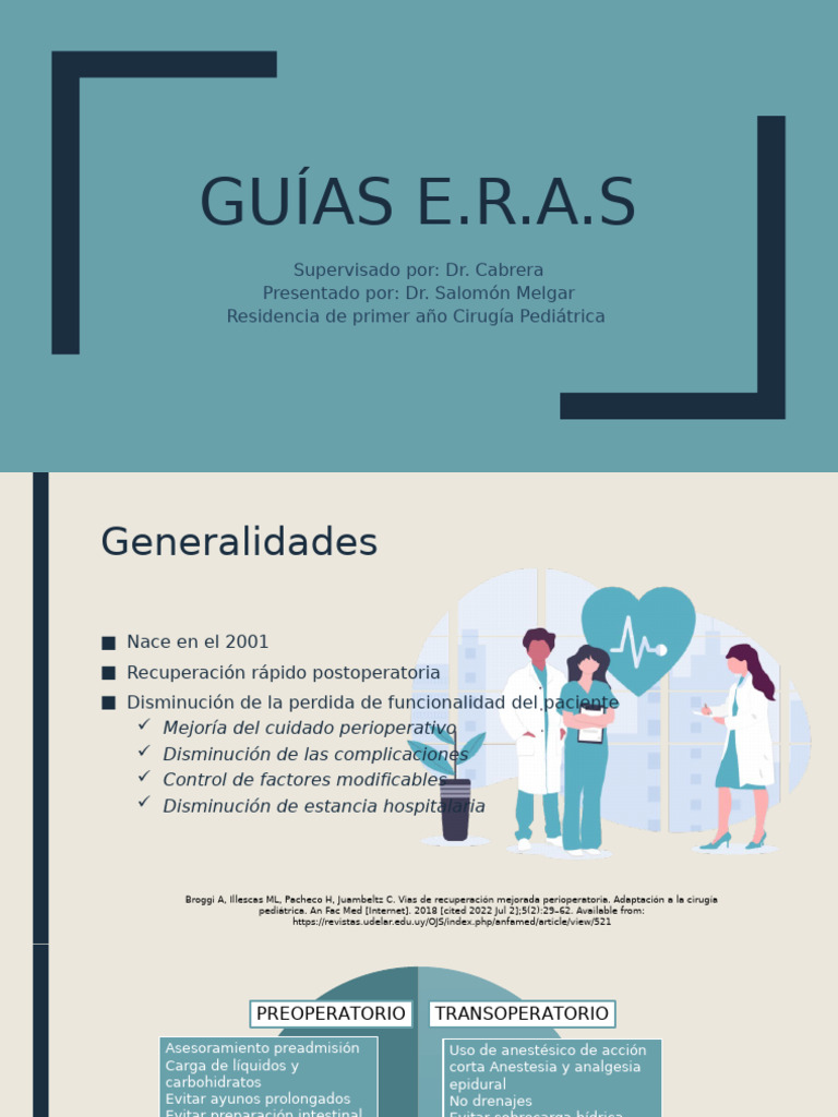 Guía ERAS para Cirugía Pediátrica | PDF | Medicina | Especialidades Medicas