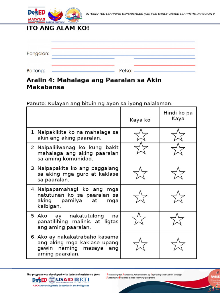 Q3 Lesson 4 Worksheets Makabansa Pdf