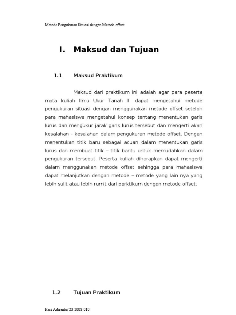 Laporan Metode Offset | PDF | Metode & Bahan Ajar | Komputer