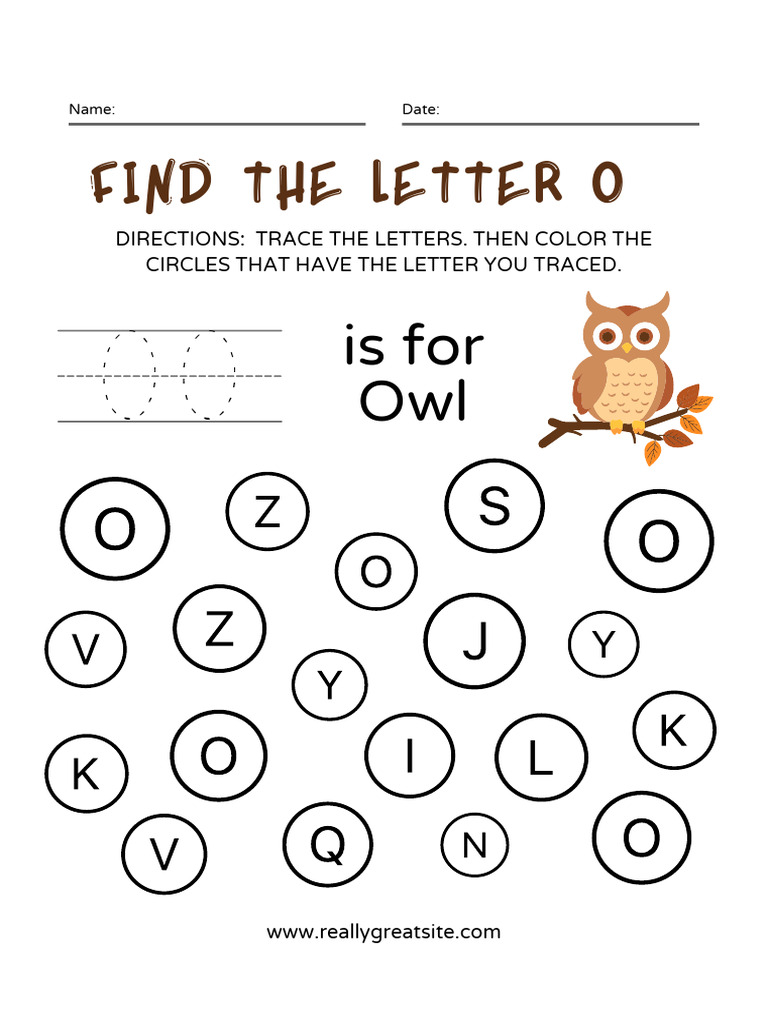 Find the Letter O. | PDF
