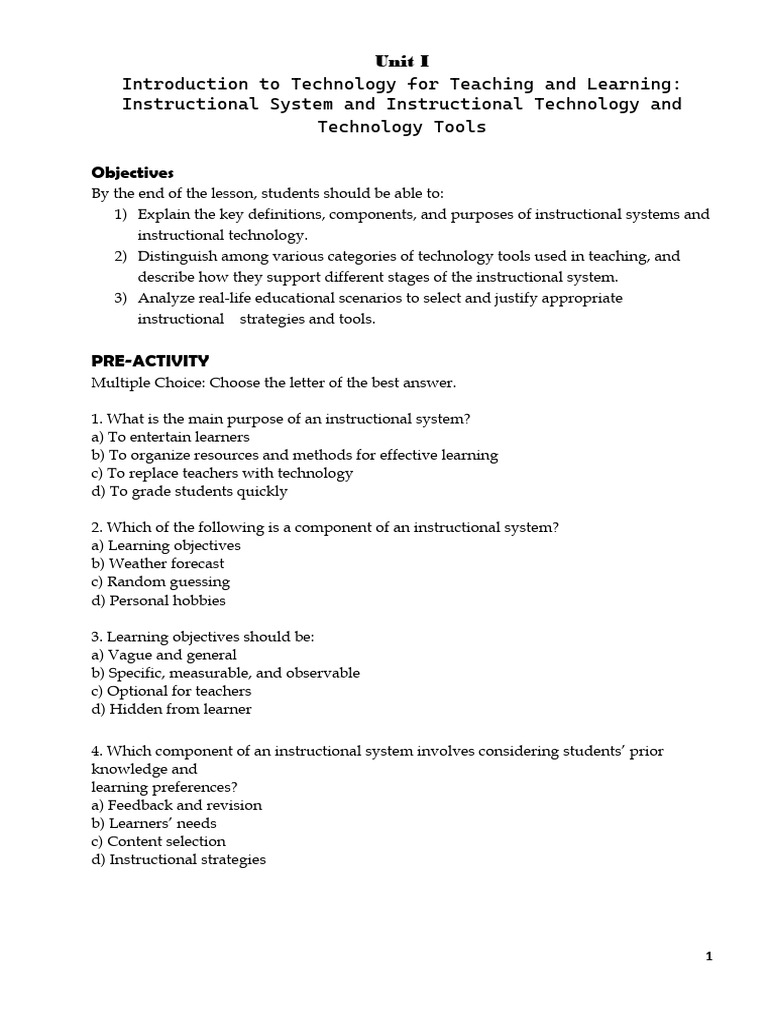 Technology in Teaching: Systems & Tools | PDF | Educational Technology ...