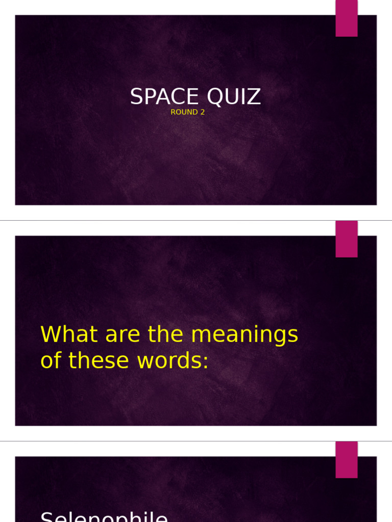 Space Quiz Round 2 | PDF