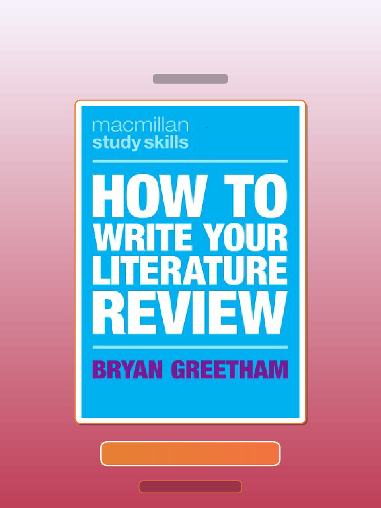 How to Write Your Literature Review 1st Edition Edition Bryan Greetham ...