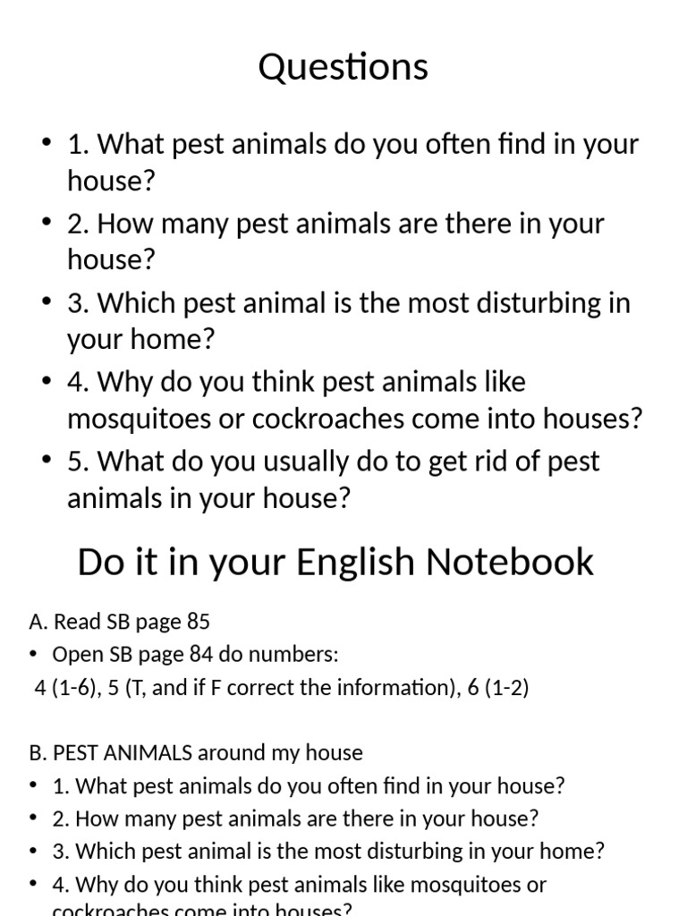 Common Household Pest Questions | PDF