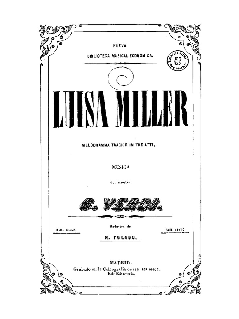 Luisa Miller Piano Verdi | PDF