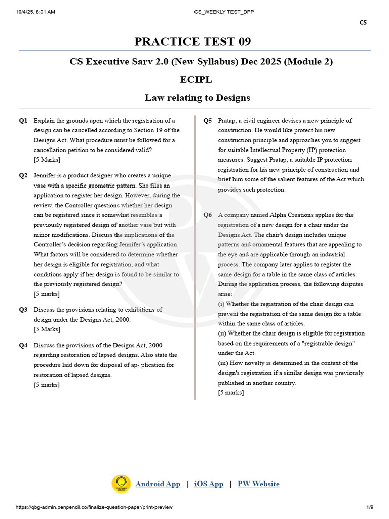 Practice Test 09 Test Paper | PDF | Fraud | Stocks