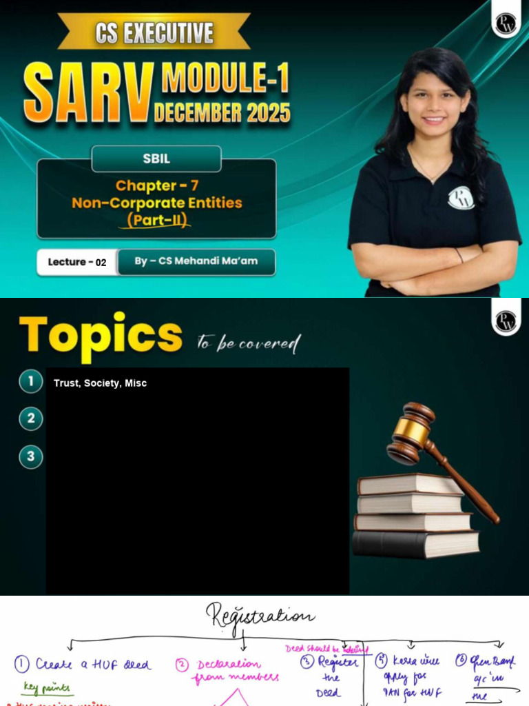 Non-Corporate Entities 02 - Class Notes | PDF