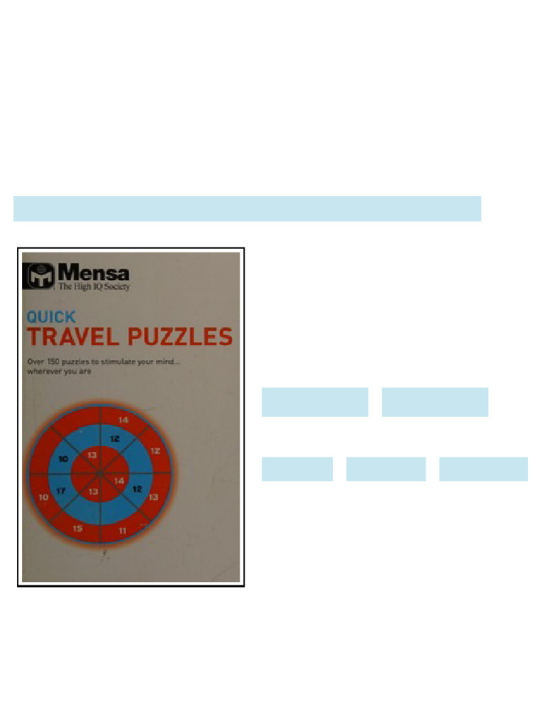 Quick travel puzzles : over 150 puzzles to stimulate your mind ...