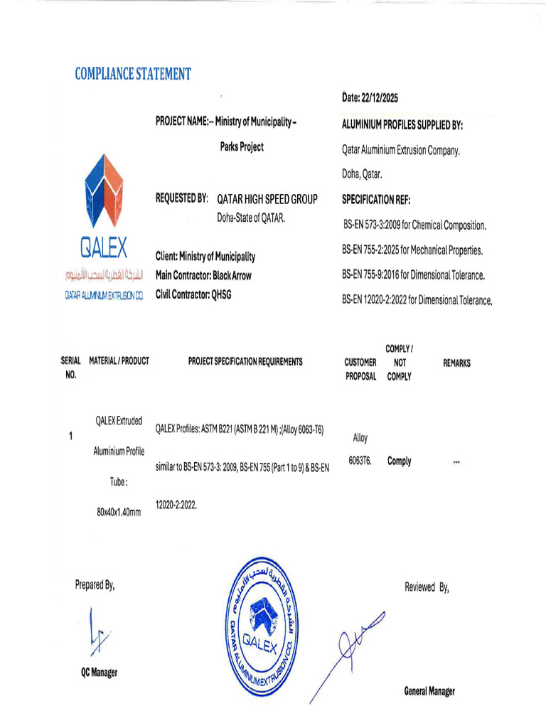 Compliance Statement Final | PDF