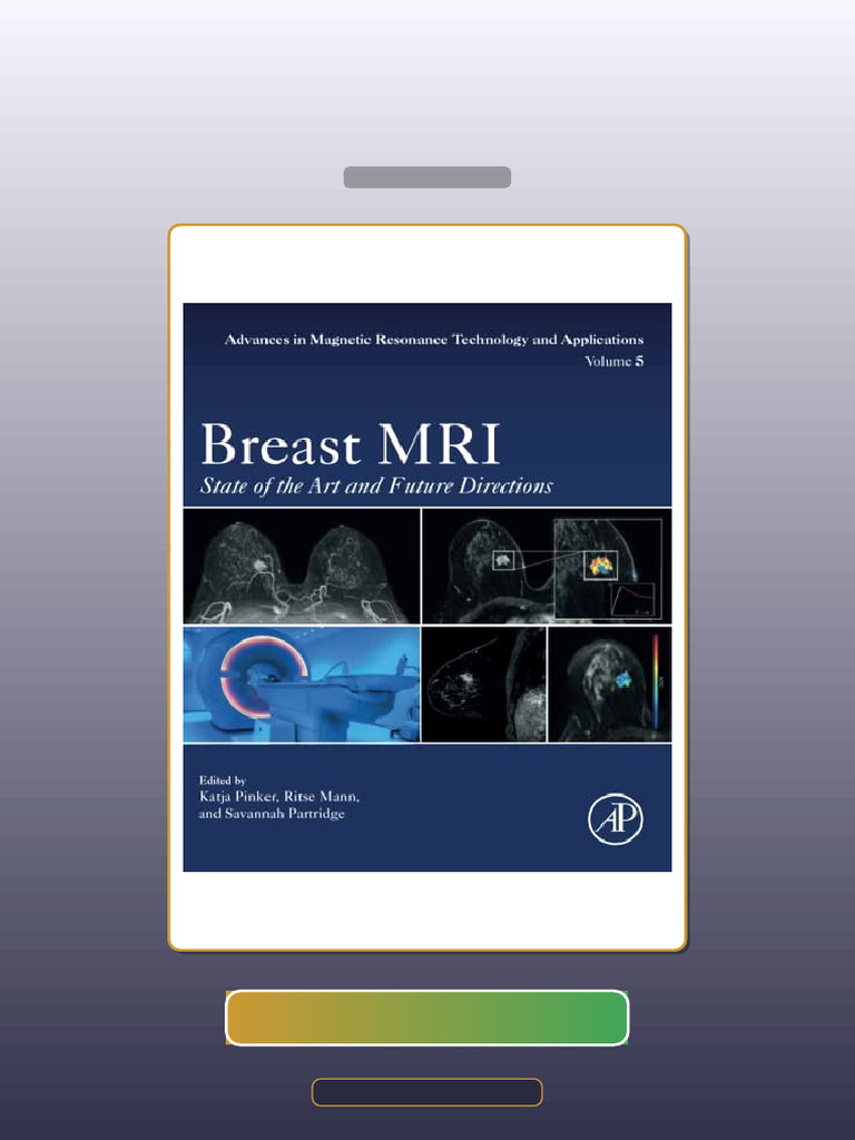 Breast MRI State of the Art and Future Directions 1st Edition Katja ...