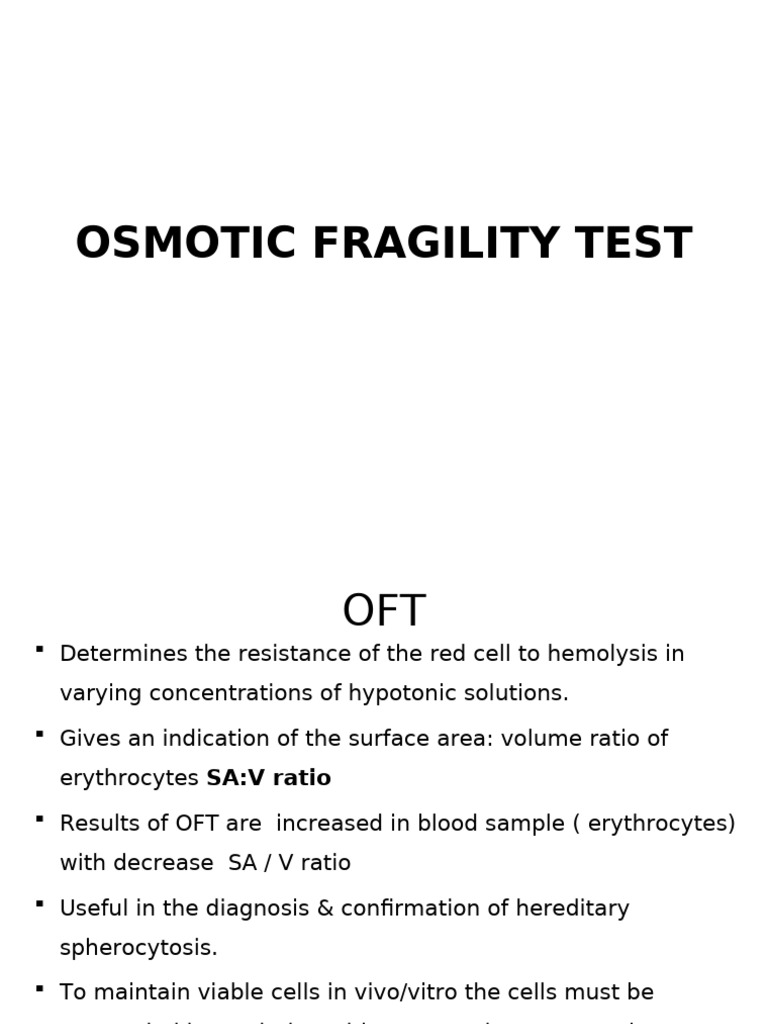 3. OFT (1) | PDF | Red Blood Cell | Tissue (Biology)