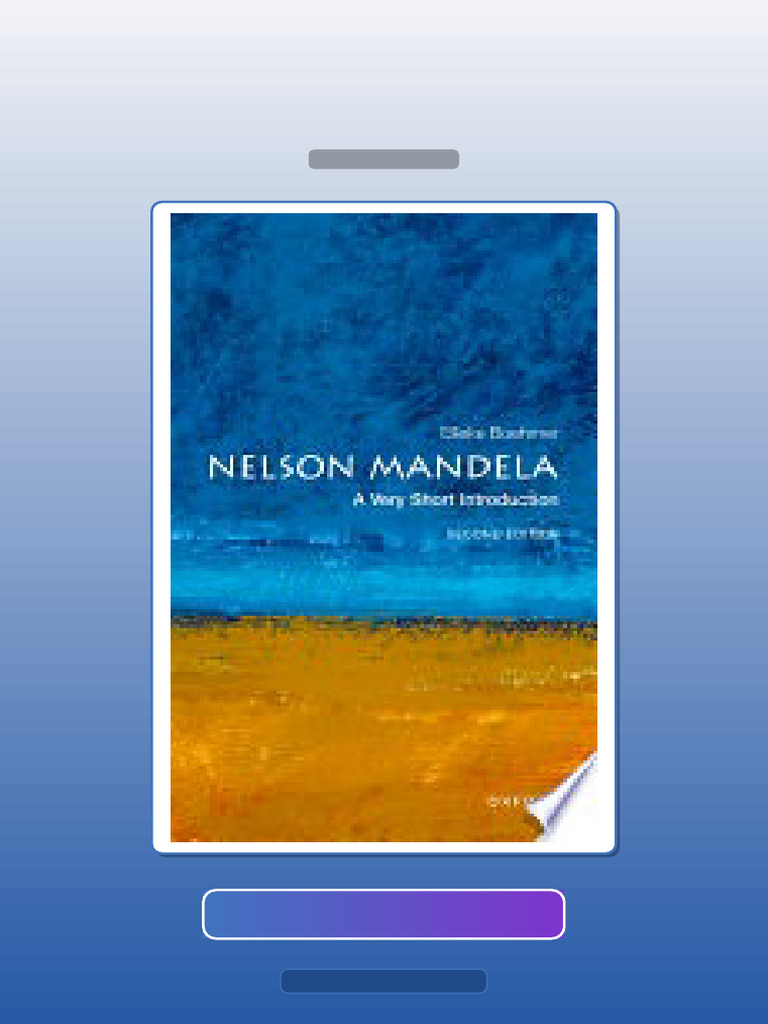 Nelson Mandela a Very Short Introduction 2nd Edition Elleke Boehmer E ...