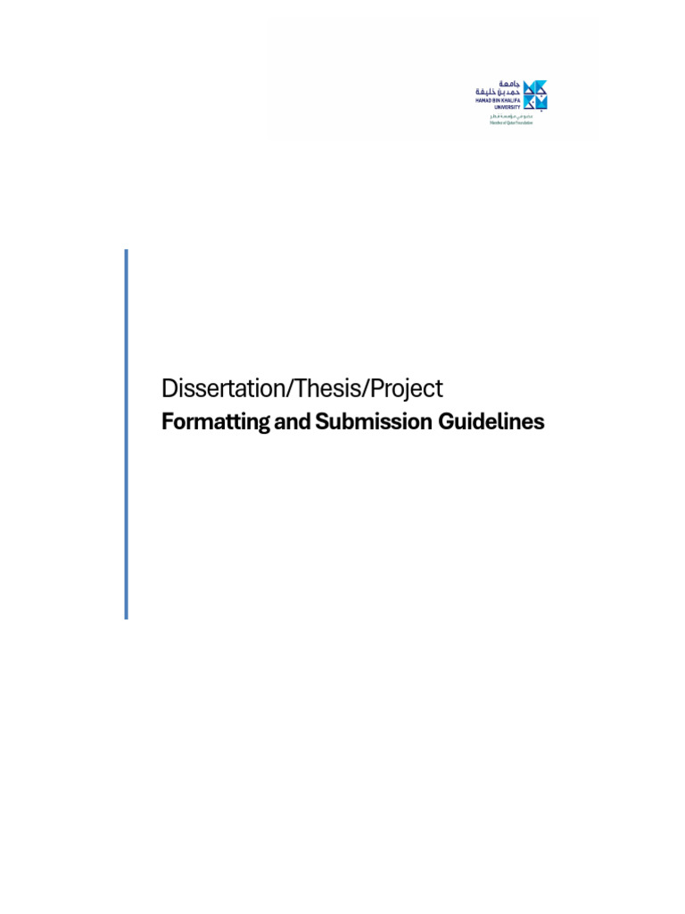 Thesis Formatting and Submission Guide | PDF | Thesis | Abstract (Summary)