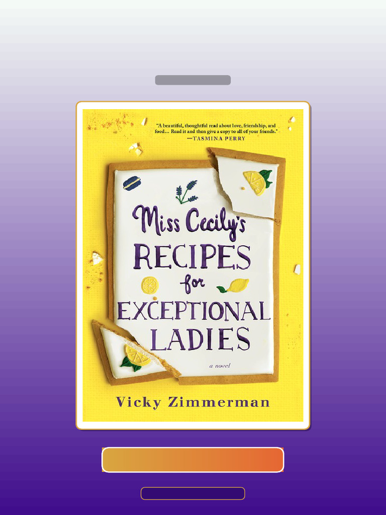 Miss Cecilys Recipes for Exceptional Ladies Vicky Zimmerman E-book ...