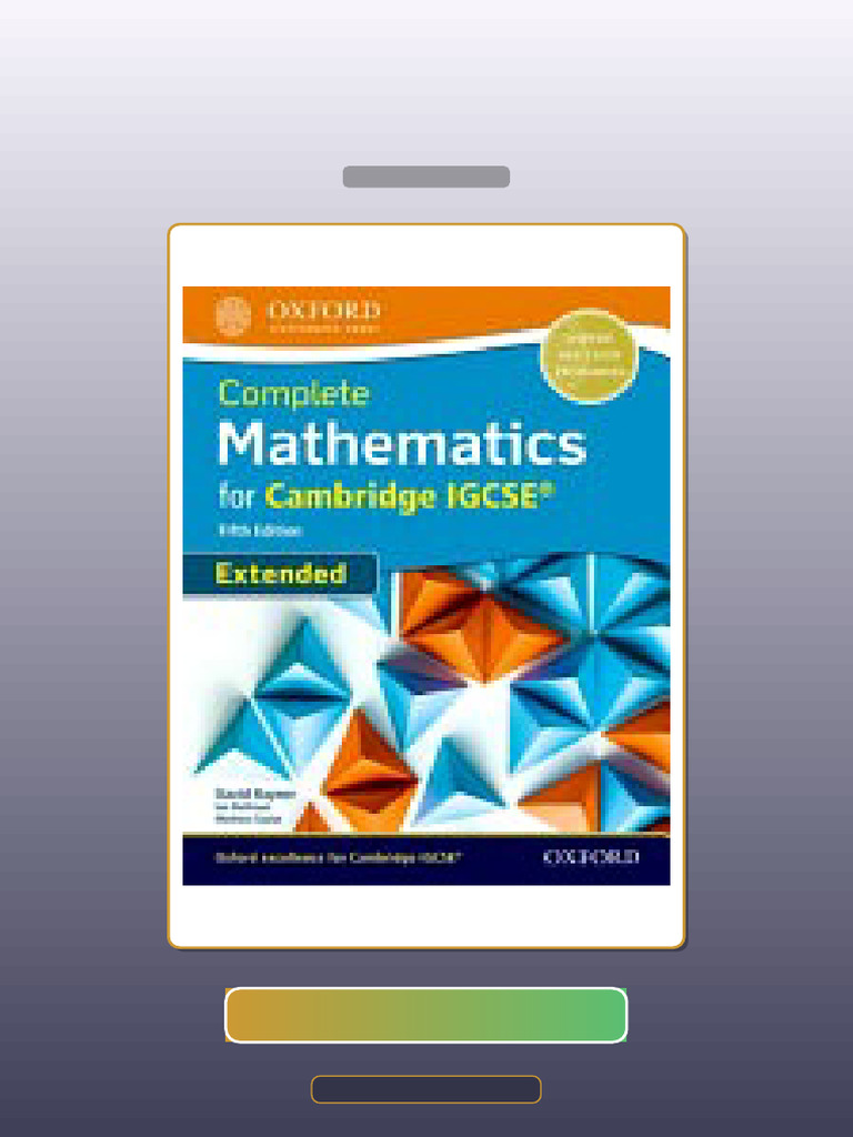 Complete Mathematics for Cambridge IGCSE R 5th Revised Edition Edition ...