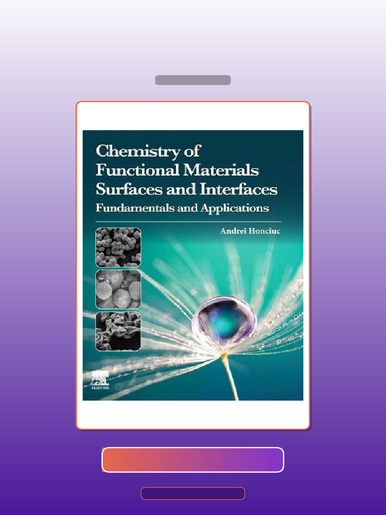 Chemistry of Functional Materials Surfaces and Interfaces Fundamentals ...