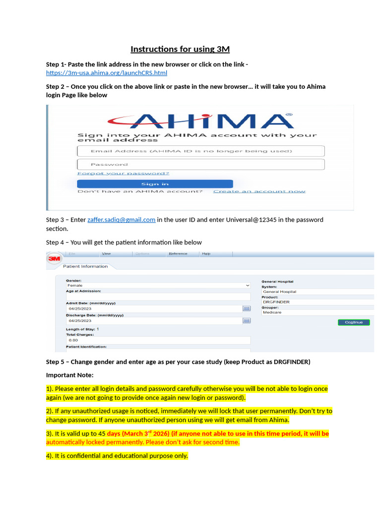 Instructions for Using 3M-New | PDF
