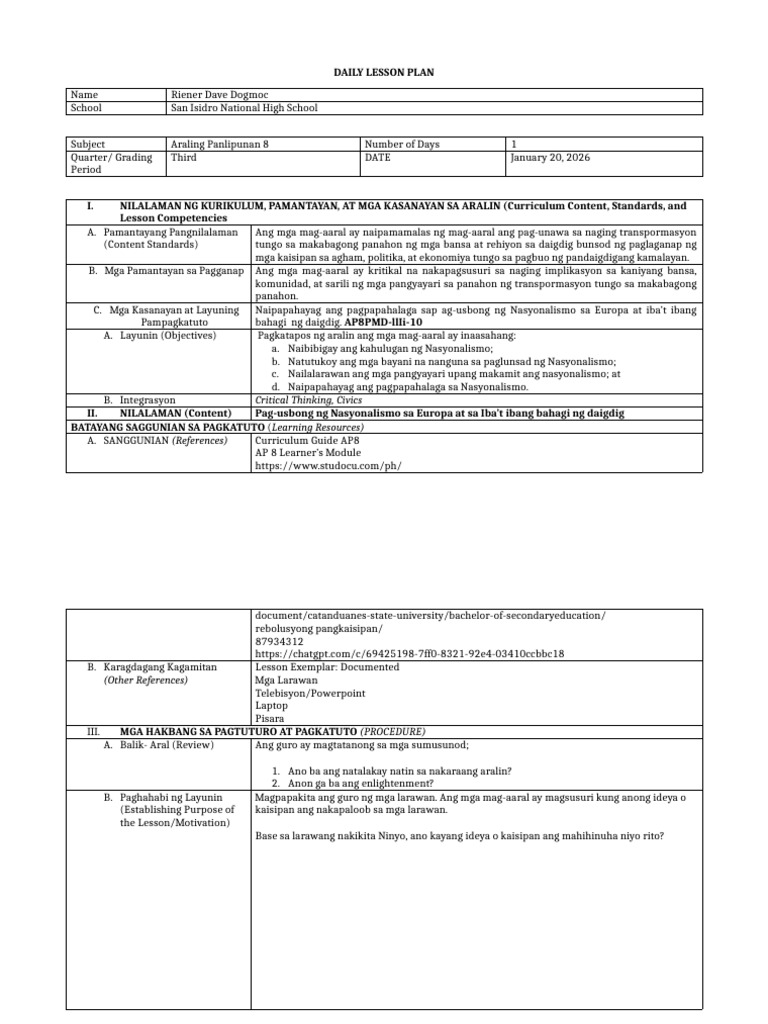 DLP G8 AP Mabini 2nd. Copy | PDF