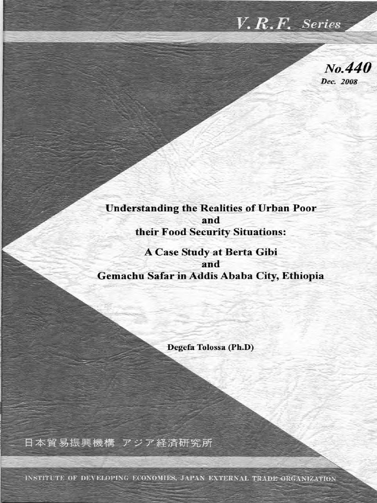 Degefa Research | PDF | Poverty | Poverty & Homelessness