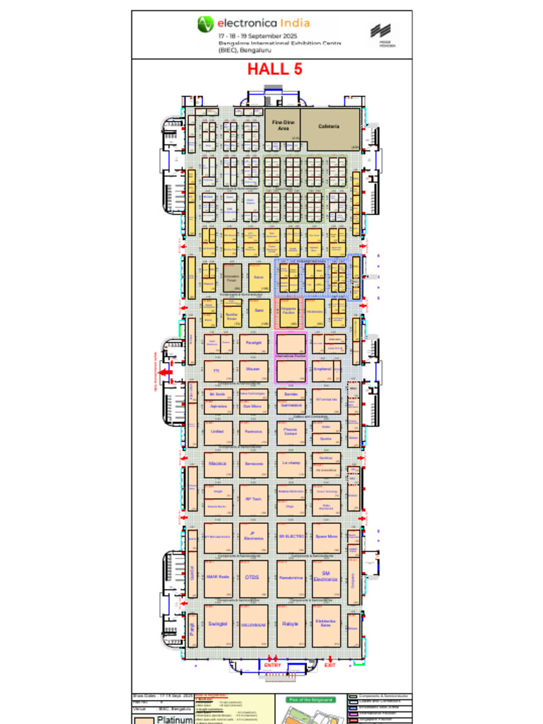 Hall 5 Office and Facilities Layout | PDF