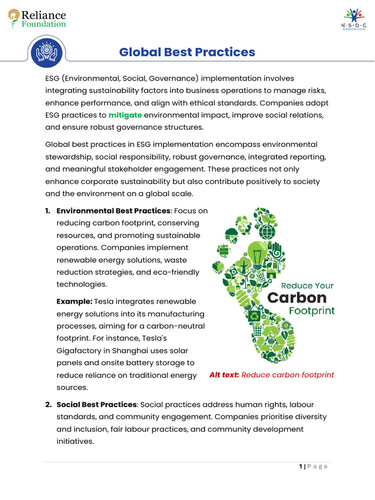 Global Best Practices | PDF | Governance | Sustainability