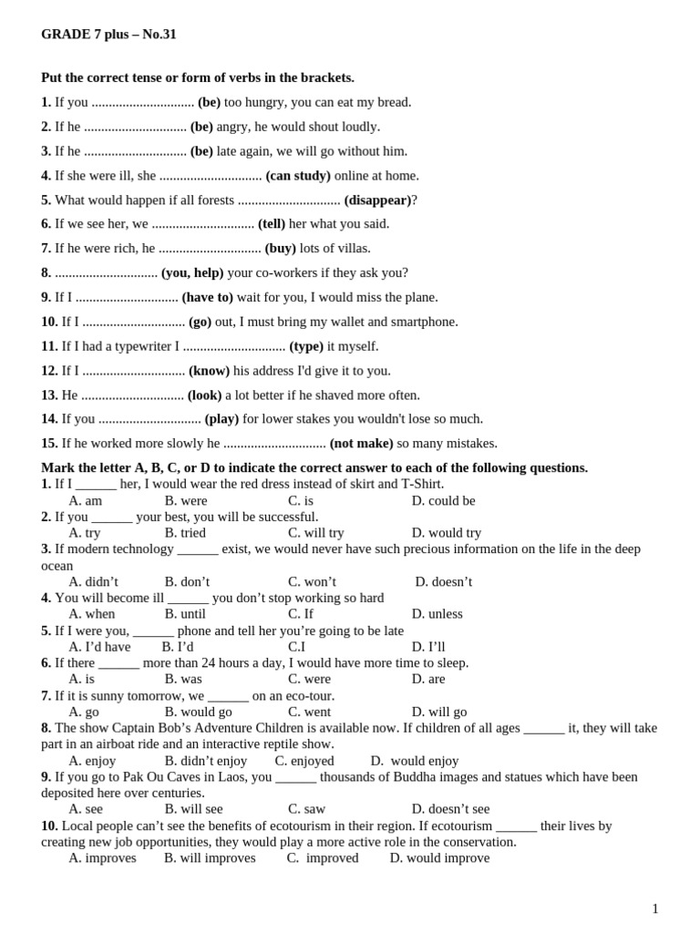 GRADE 7 plus - No.31 | PDF