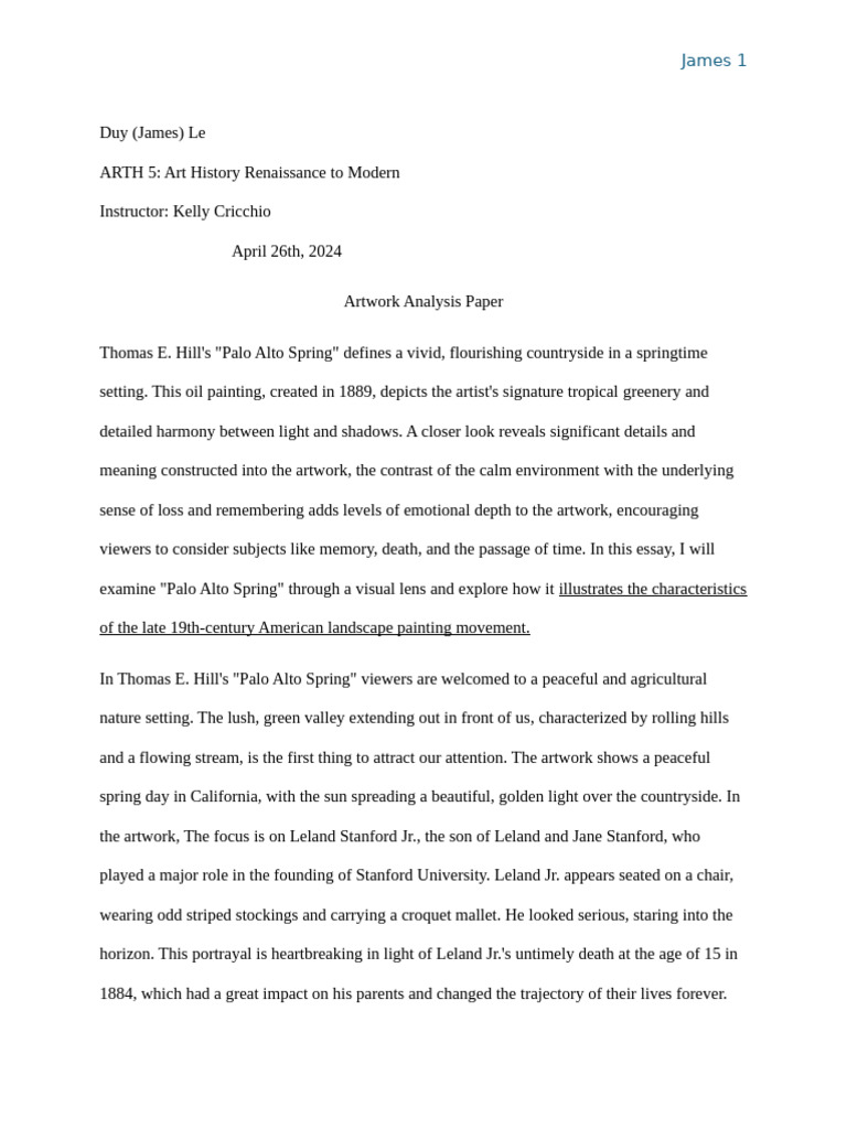 Art Analysis | PDF | Composition (Visual Arts) | Paintings