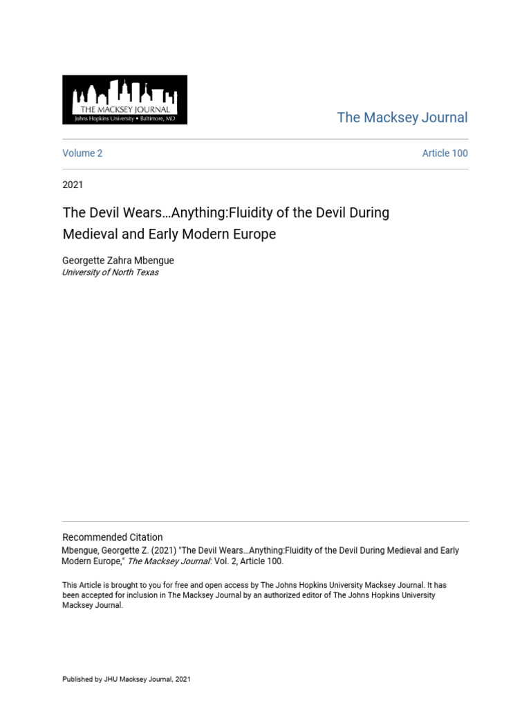 28001 the Devil Wears Anything Fluidity of the Devil During Medieval ...
