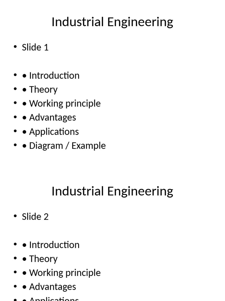 Overview of Industrial Engineering | PDF