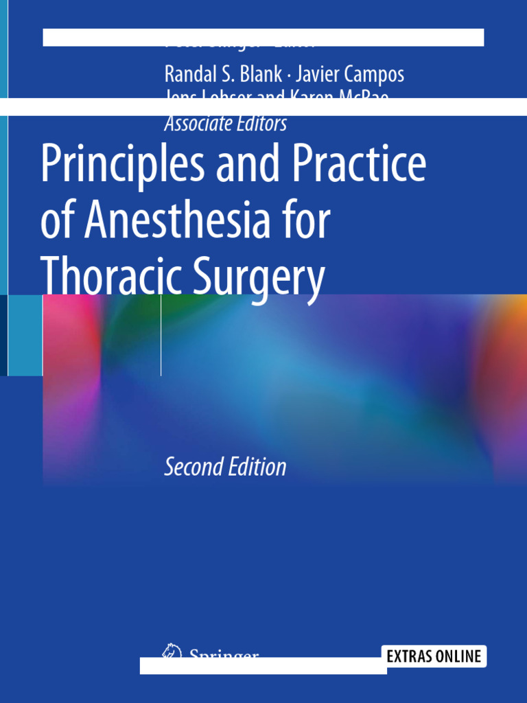 Principles and Practice of Anesthesia for Thoracic Surgery (2nd Edition ...