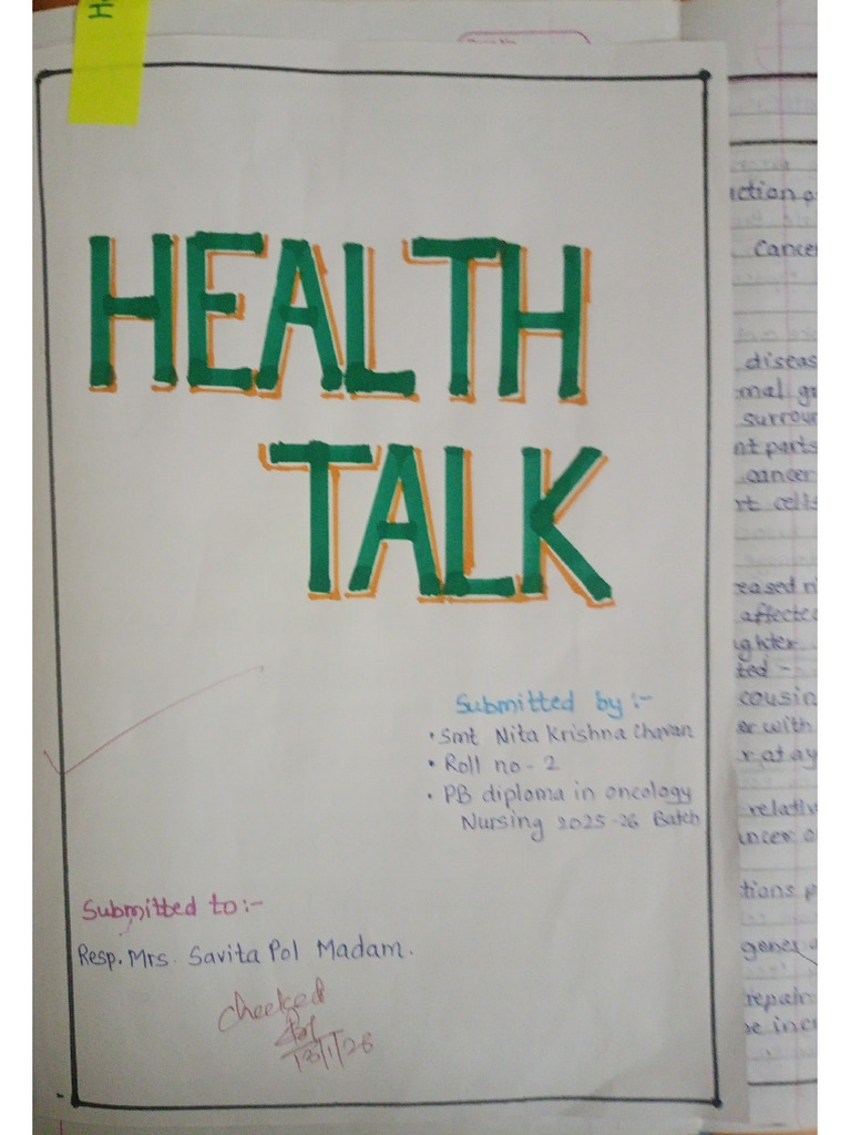 health talk | PDF