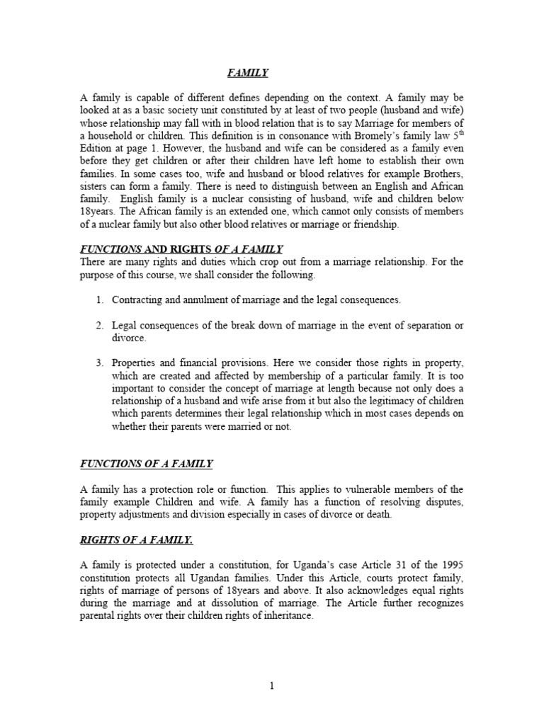 520375805-Family-Law-Notes | PDF | Family | Marriage