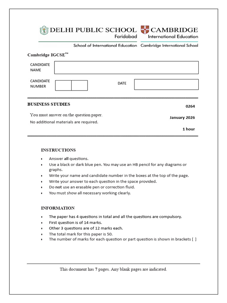 SA-3 Bst (Mock paper) | PDF | Chocolate | Business Economics