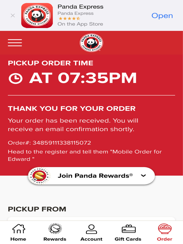 Checkout Panda Express | PDF