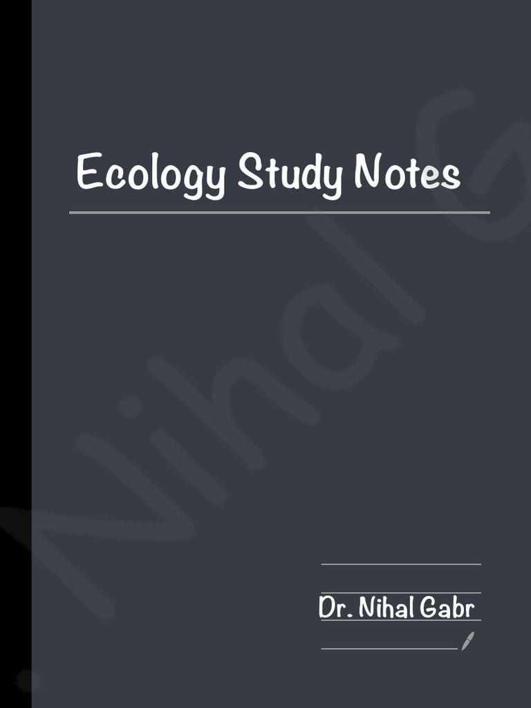 Ecology Study Notes-Stamped | PDF | Soil | Food Web