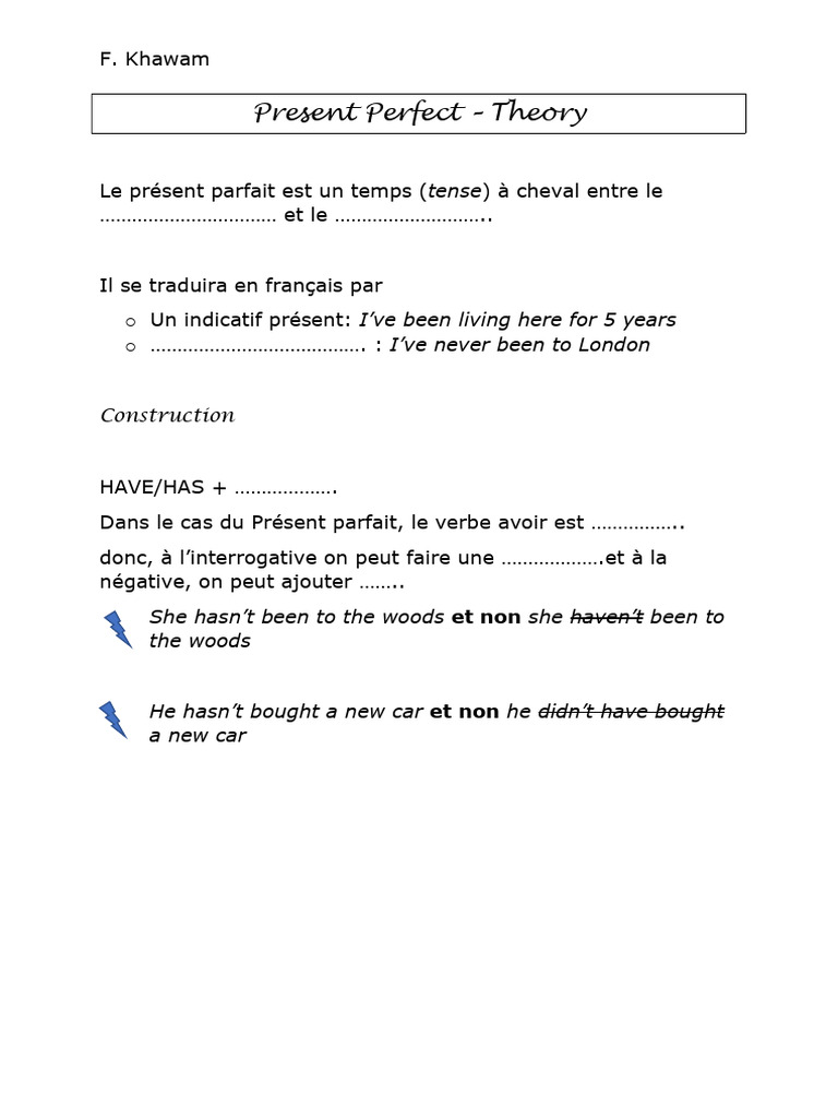 Present Perfect Tense Explained | PDF | Language Mechanics | Grammar