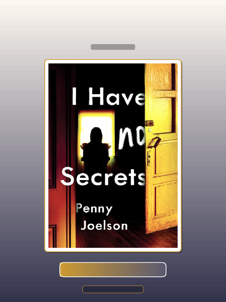 I Have No Secrets Penny Joelson E-book Testbank Solutions | PDF ...