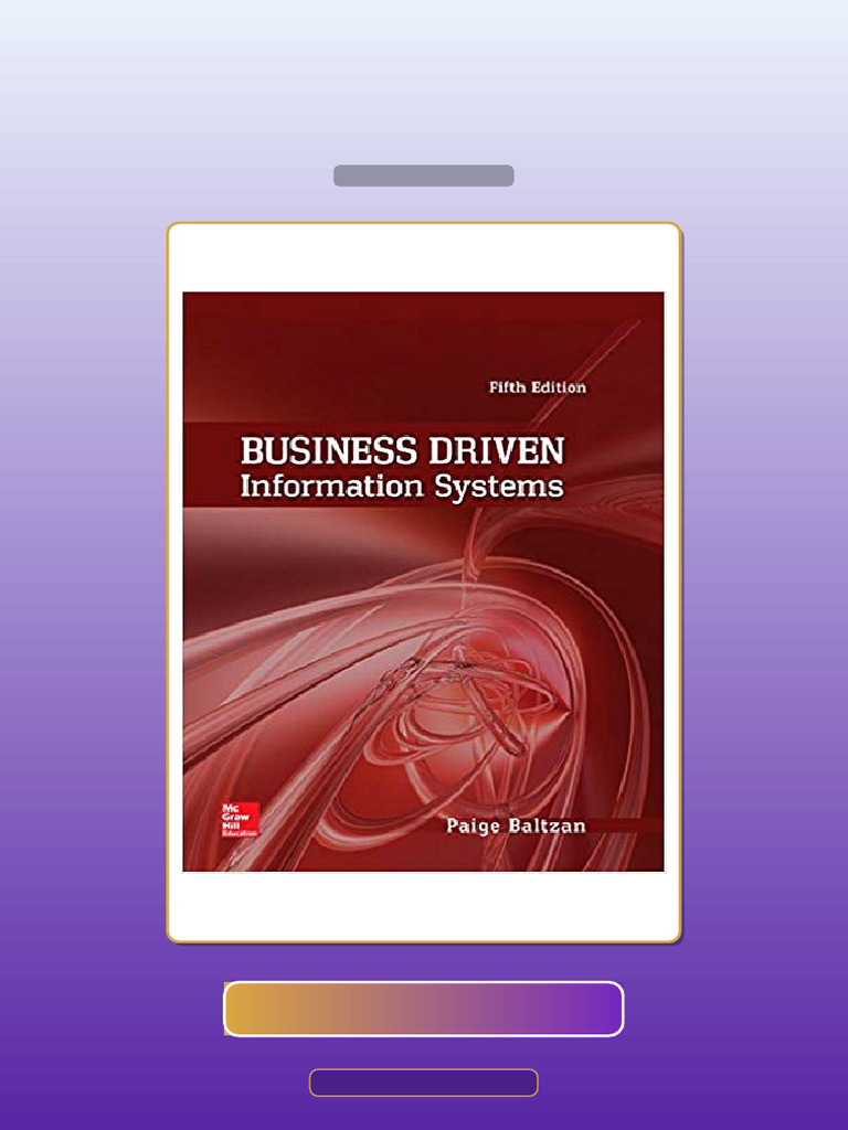 Test Bank for Business Driven Information Systems 5th Edition by Paige ...