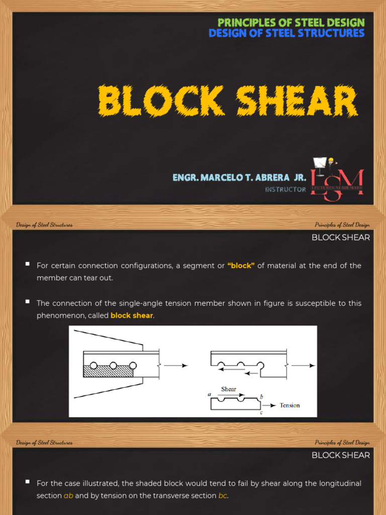 3.5 Block Shear (1) | PDF | Fracture | Stress (Mechanics)