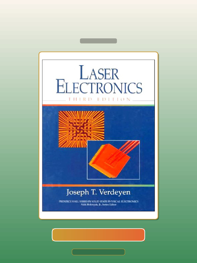Laser Electronics 3rd Edition by Joseph T Verdeyen E-book Testbank ...