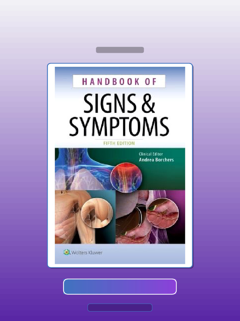 Handbook of Signs and Symptoms 5th Edition E-book Testbank Solutions ...